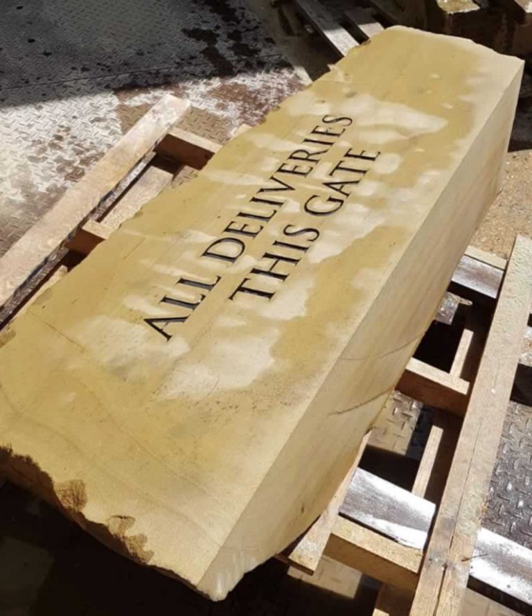 Stone House Name Signs | Free Standing Name Stones | Huddersfield